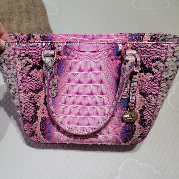 Brahmin | Bags | Brahmin Small Ashlee Pink Cobra Ombre Melbourne | Poshmark